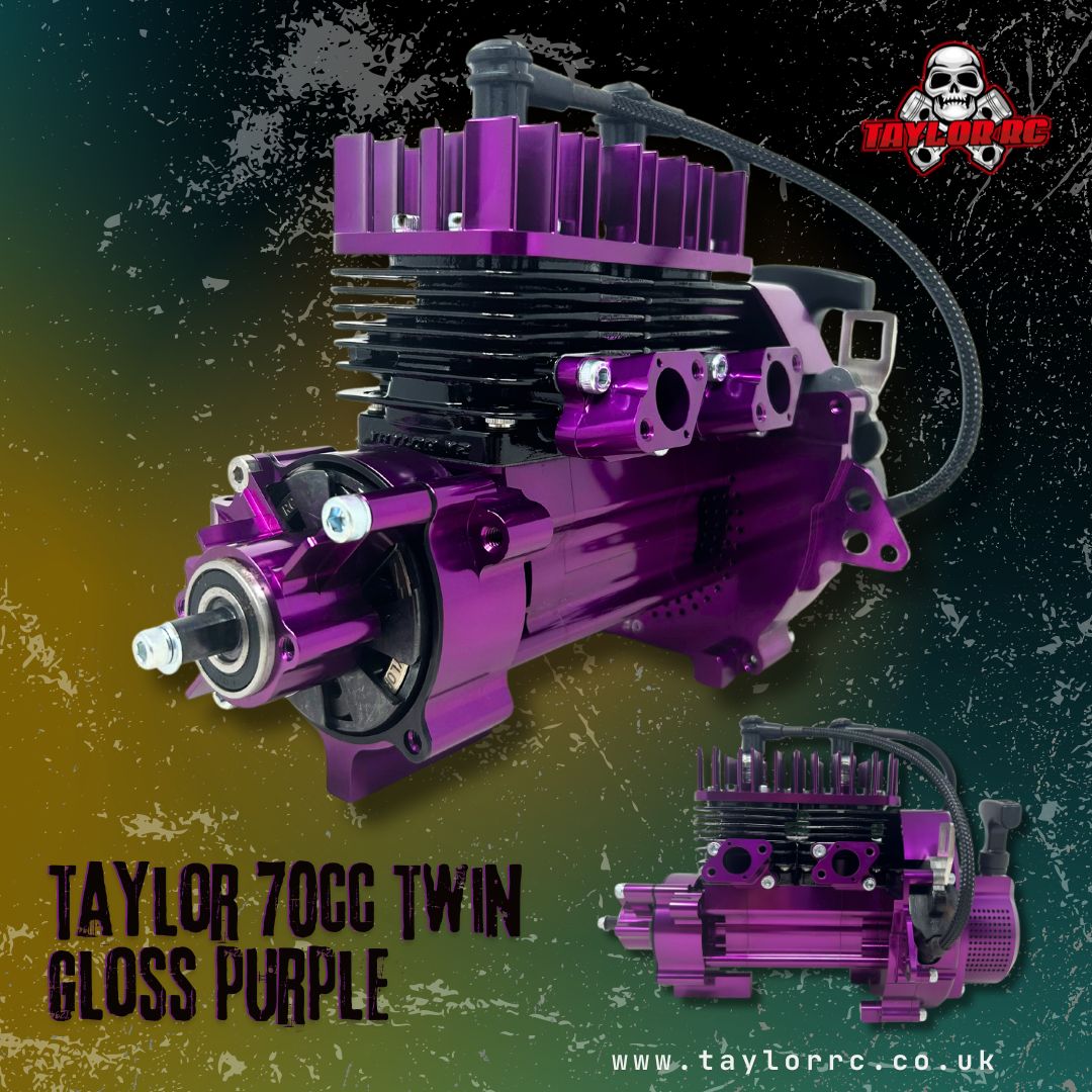Taylor 70cc Twin Gloss Purple | Taylor RC