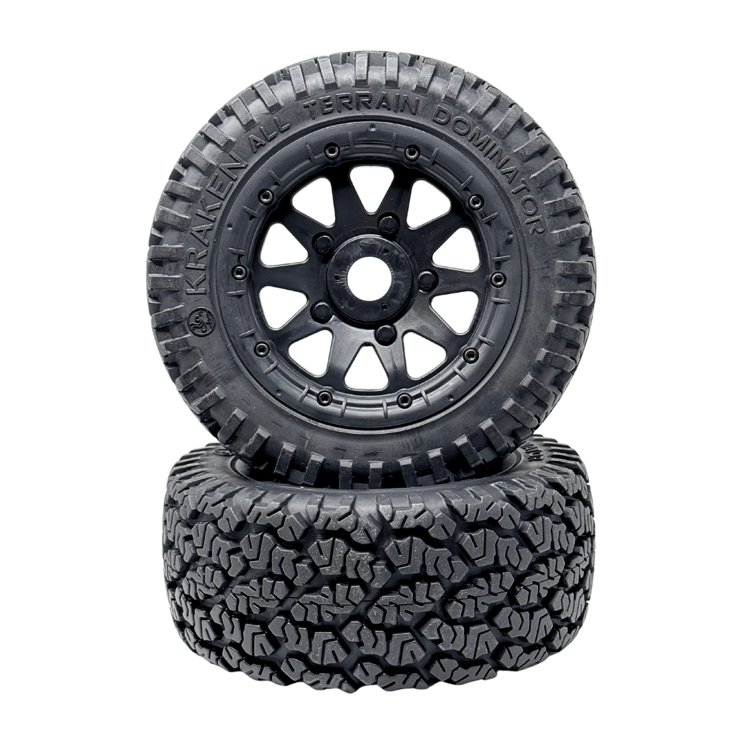 Kraken All Terrain Dominator 1/5 Scale Wheels and Tyre Set (2) – Taylor RC