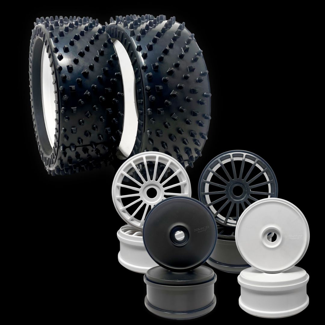 MCD 180mm Astro Max Tyres + Wheel Sets (One pair) – Taylor RC