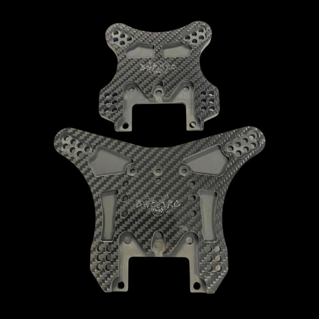 BoneHead RC Upgraded 9mm Thick MCD RR5 carbon fibre Shock Towers Ultim ...
