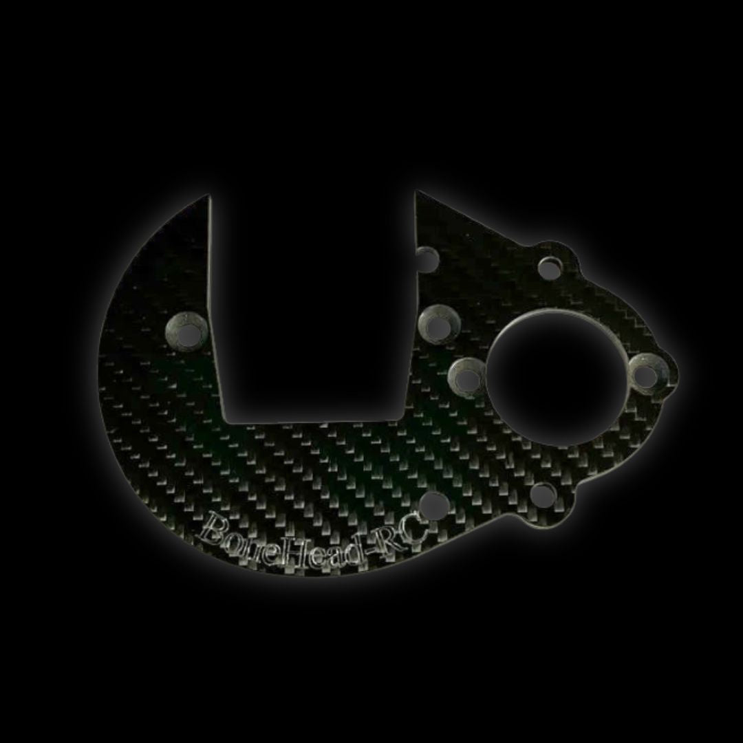 Bonehead BAJA Carbon 3mm Gear Back Plate For HD 32mm Bearing Carriers ...