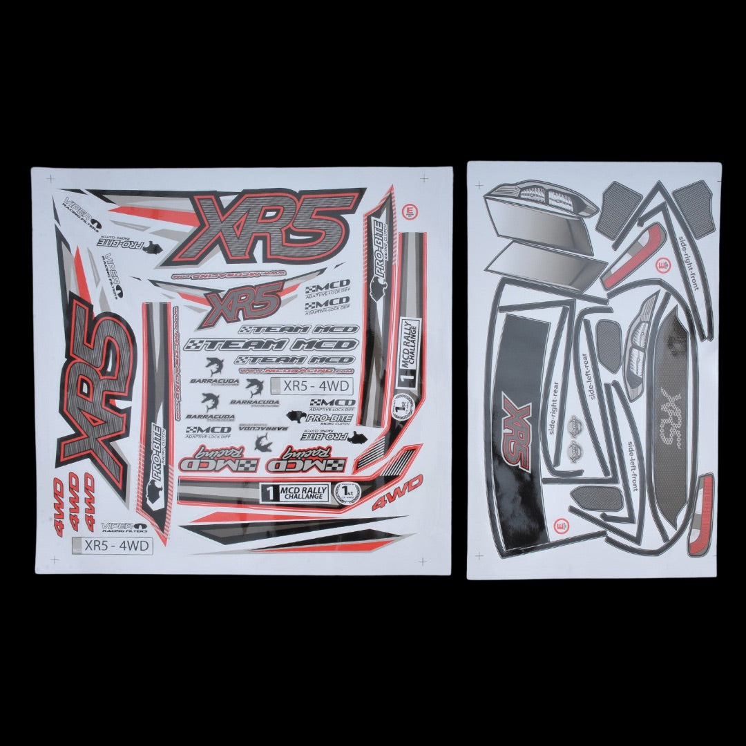 MCD XR5 Max Body Shell Decal Set - 503901P – Taylor RC
