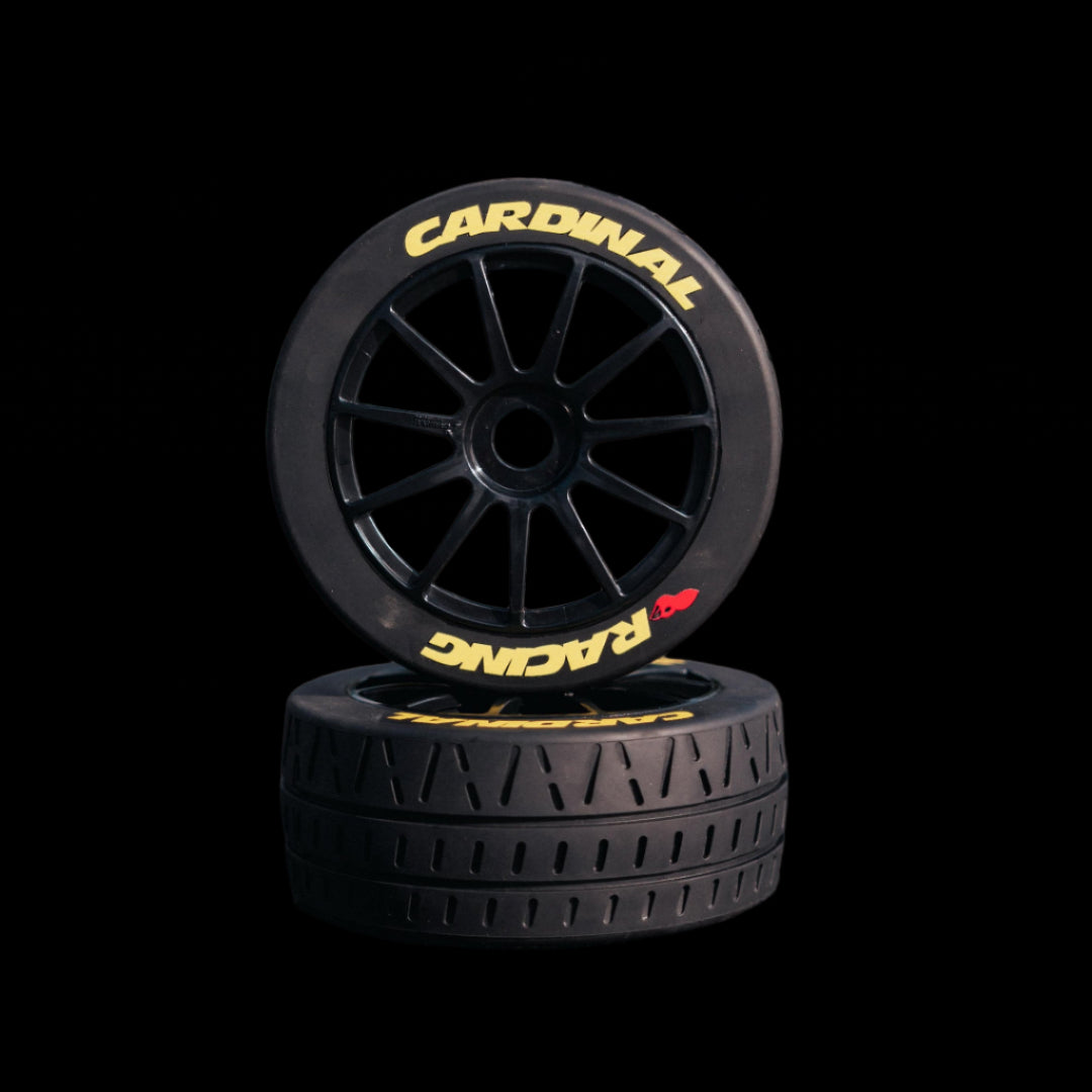 Cardinal Racing Semi Slick On-Road Tyres - RX Tires BLACK Rims – Taylor RC