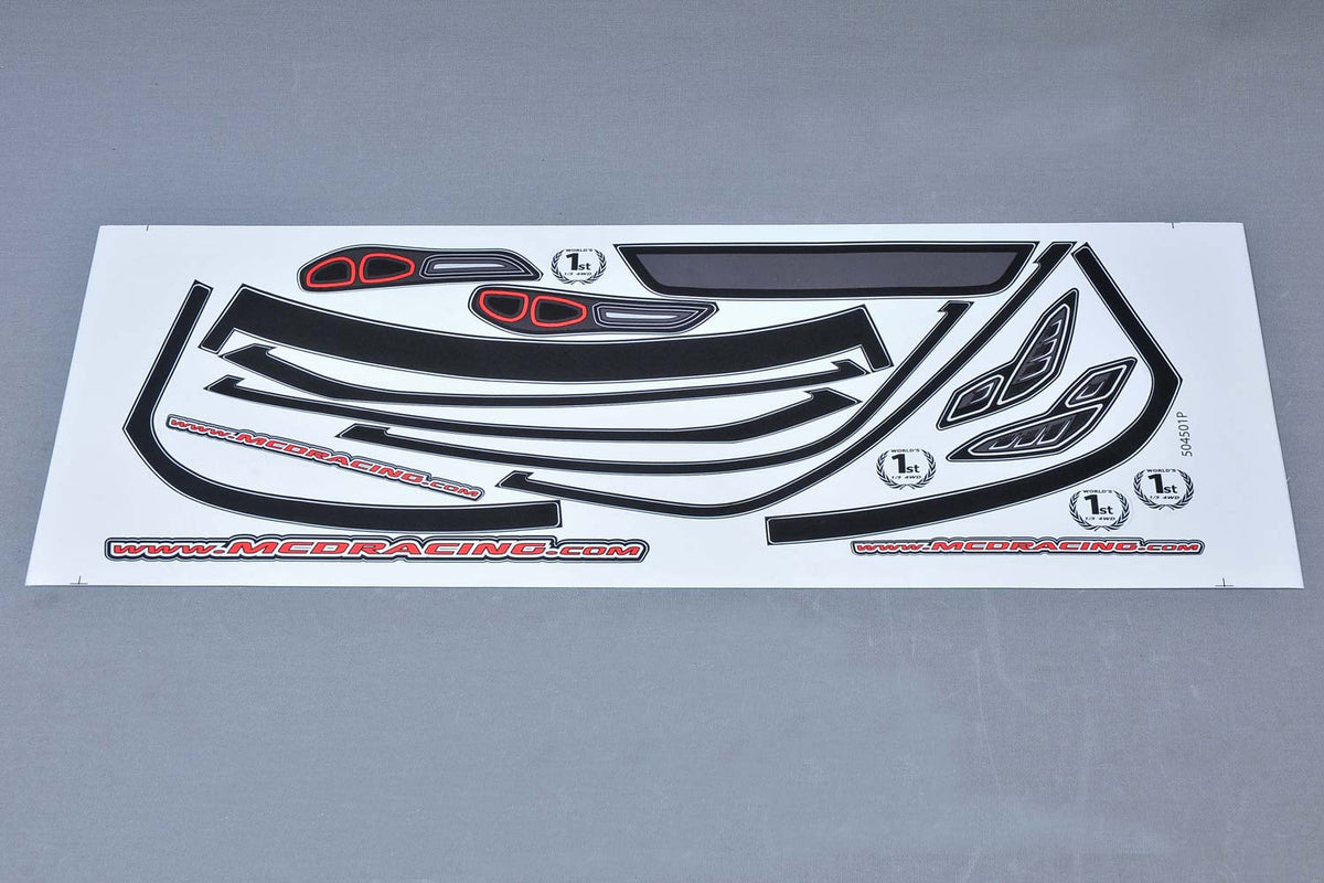 MCD XS5 Max Body Shell Decal Set - M504501P – Taylor RC