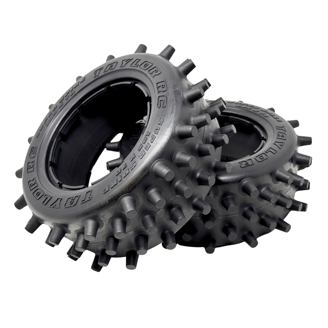 Taylor 195mm Super Spike Tyres with Foam Inserts (2pcs) – Taylor RC