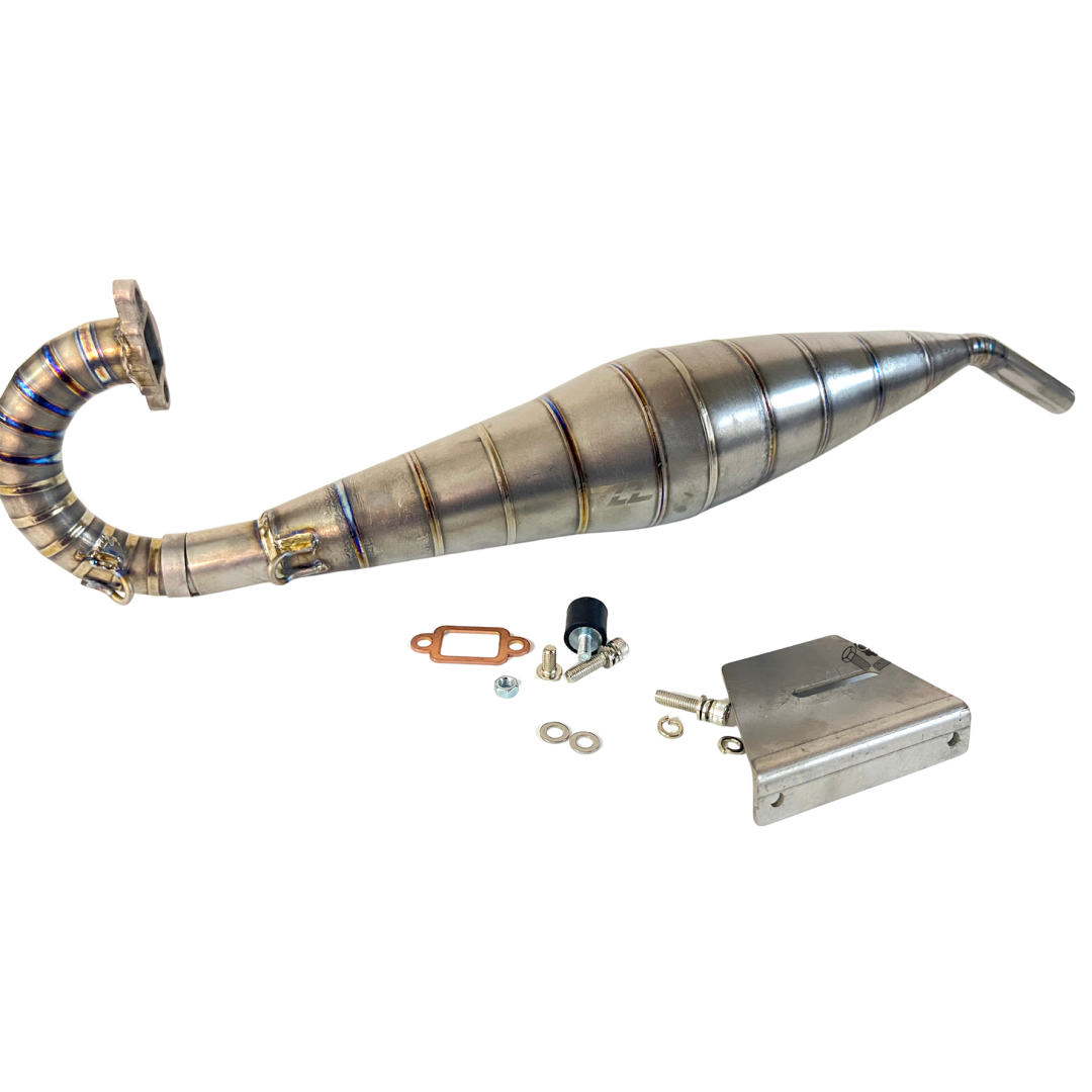 TZZ RACING Titanium Kraken Vesla 29-39cc Side Exhaust Pipe – Taylor RC